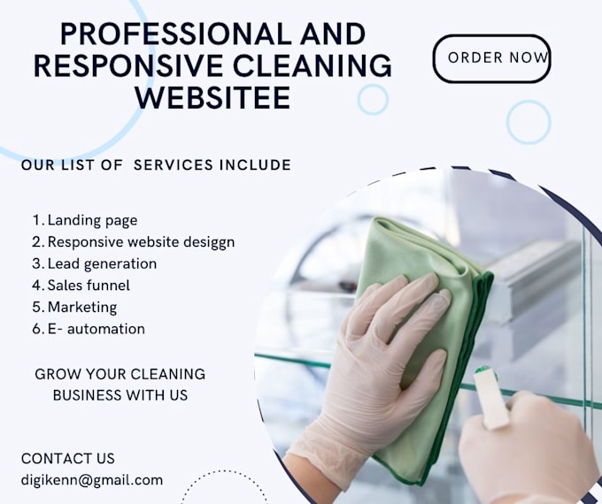 Create cleaning website with appointment booking residential by ...