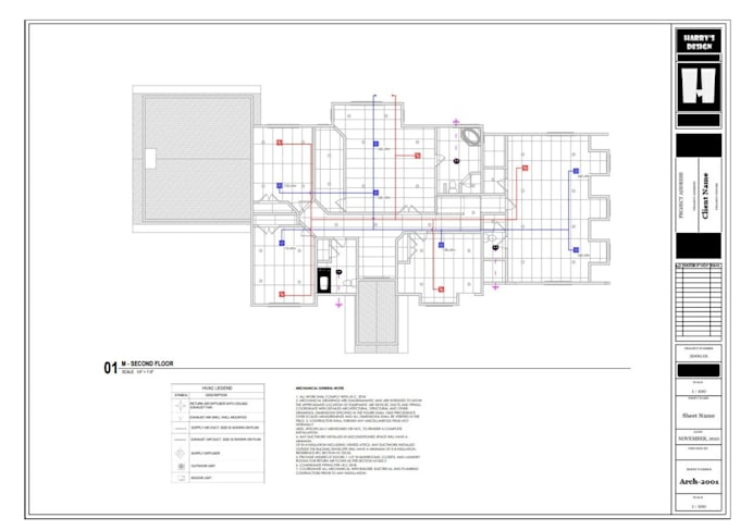 Design architectural floor plan permit by Architecturefh | Fiverr