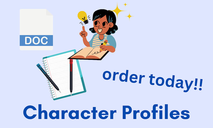 Write interesting and compelling character profiles for you by Purevanilla08 | Fiverr
