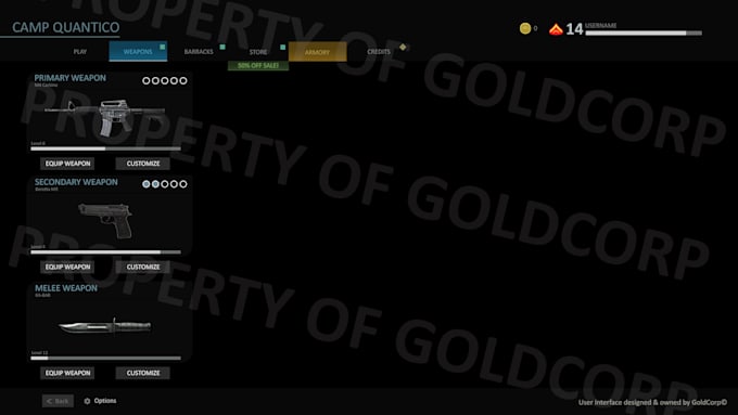 Design a high quality roblox ui for your game by Tiredcurtis | Fiverr