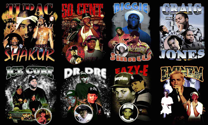 Design a crazy 90s vintage bootleg rap tee shirt old school by ...