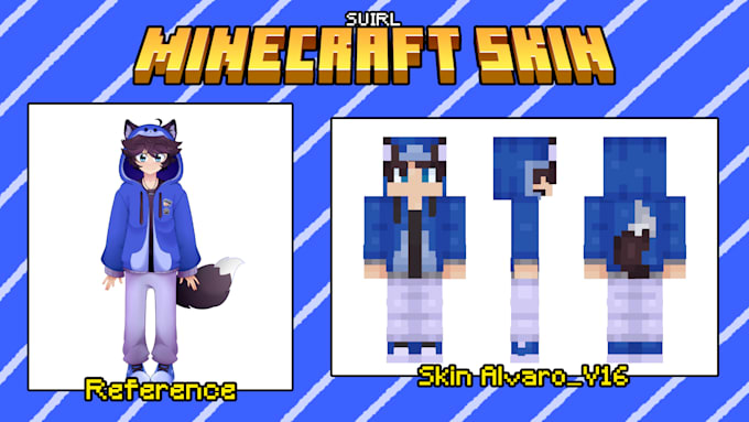 Make a minecraft skin with your custom design by Suiirl | Fiverr