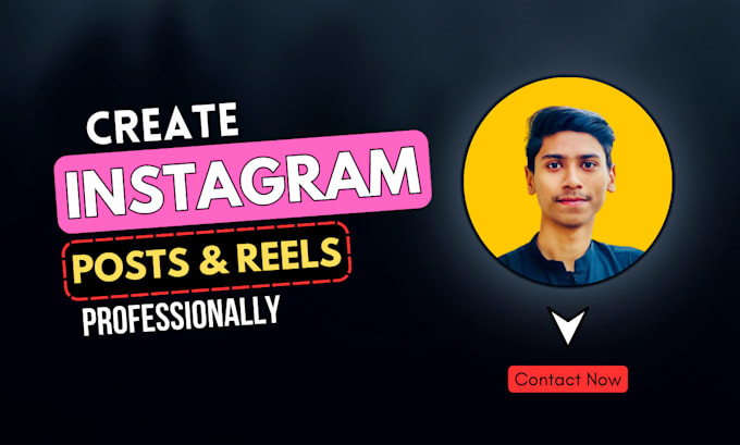 Be your professional instagram posts and reels creator by Usama730 | Fiverr
