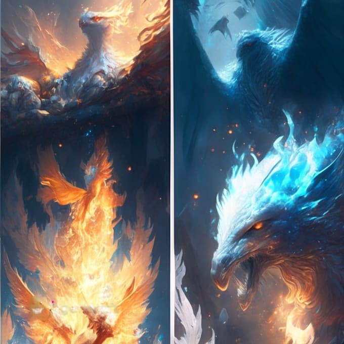 Create any illustration you want in mythological style by Thoeau | Fiverr