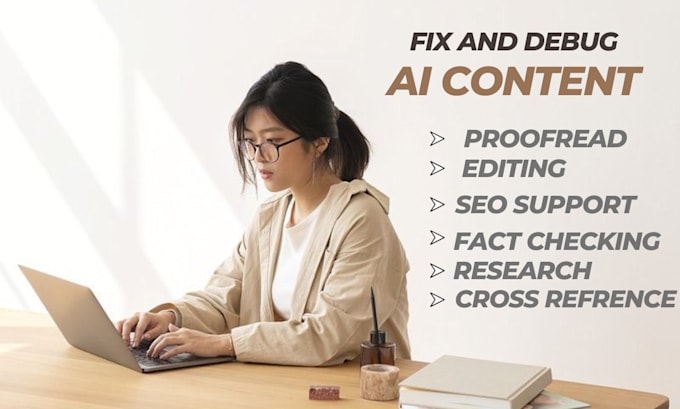 Fix and debug your ai content by Pro_slash | Fiverr Fix and debug your ai content by Pro_slash | Fiverr