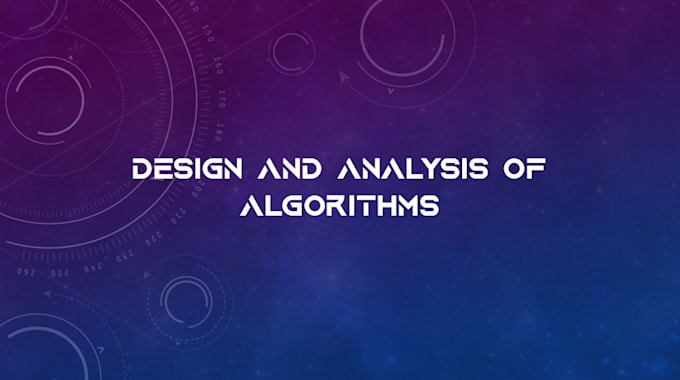 Do urgent tasks and project in design analysis and algorithm by Aneelchohan752 | Fiverr