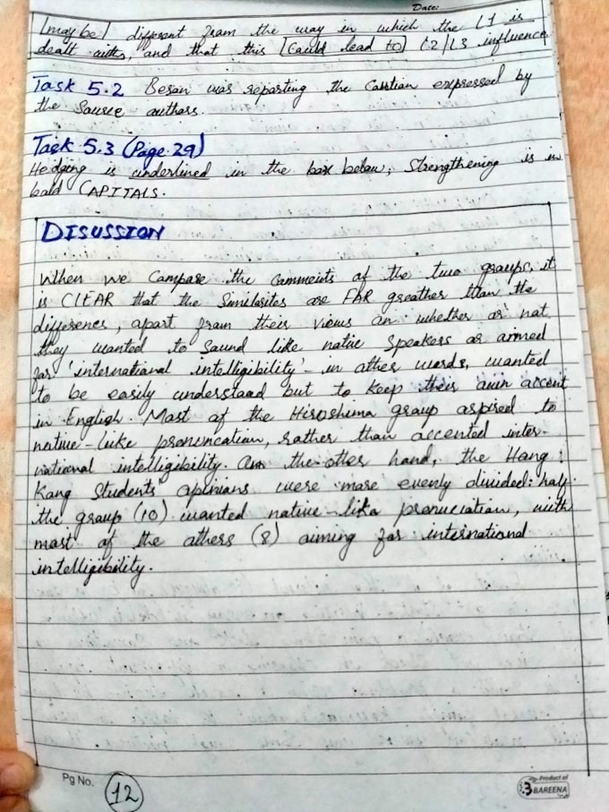 Handwrite notes or letters by Izhaankhan294 | Fiverr