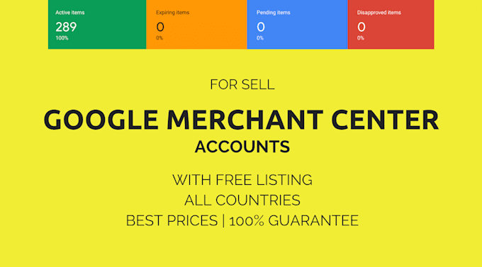 Create approved google merchant center and setup gmc account by ...