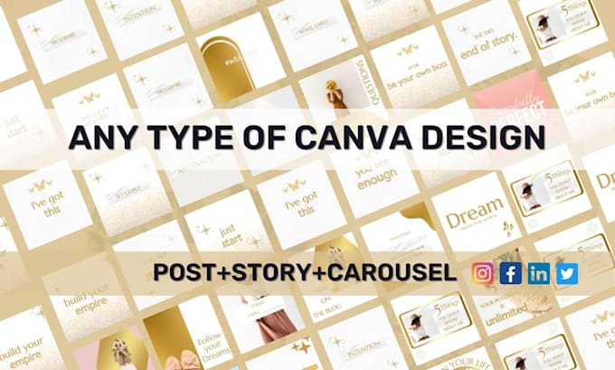 Give you professional canva design services customized designs by Egr ...