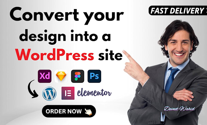 Convert, clone, xd, psd, html, wix, figma to wordpress website by ...