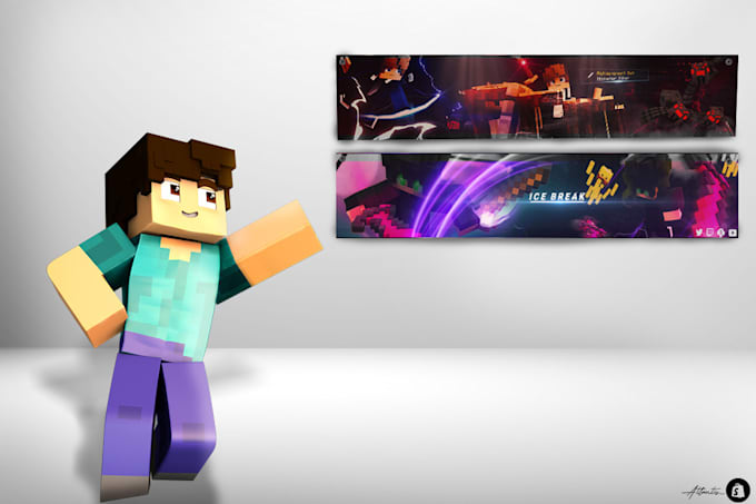 Make your dream minecraft banner by Atlantis_gfx | Fiverr