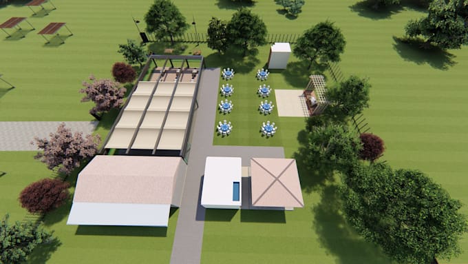 Landscape design 2d and 3d modelling service by Merboulu | Fiverr