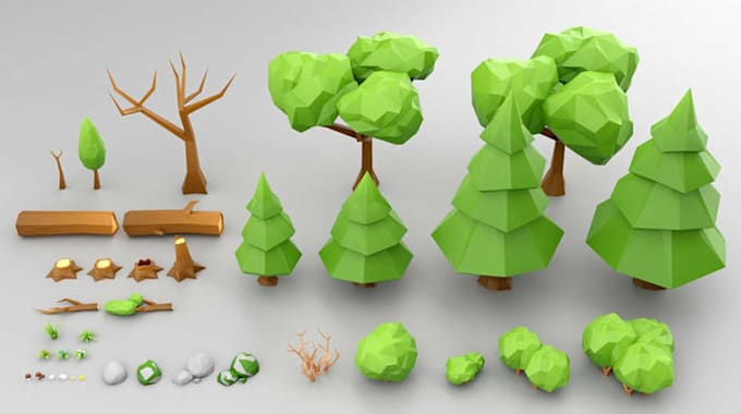 Create low poly models by Sulaimanalmahfa | Fiverr