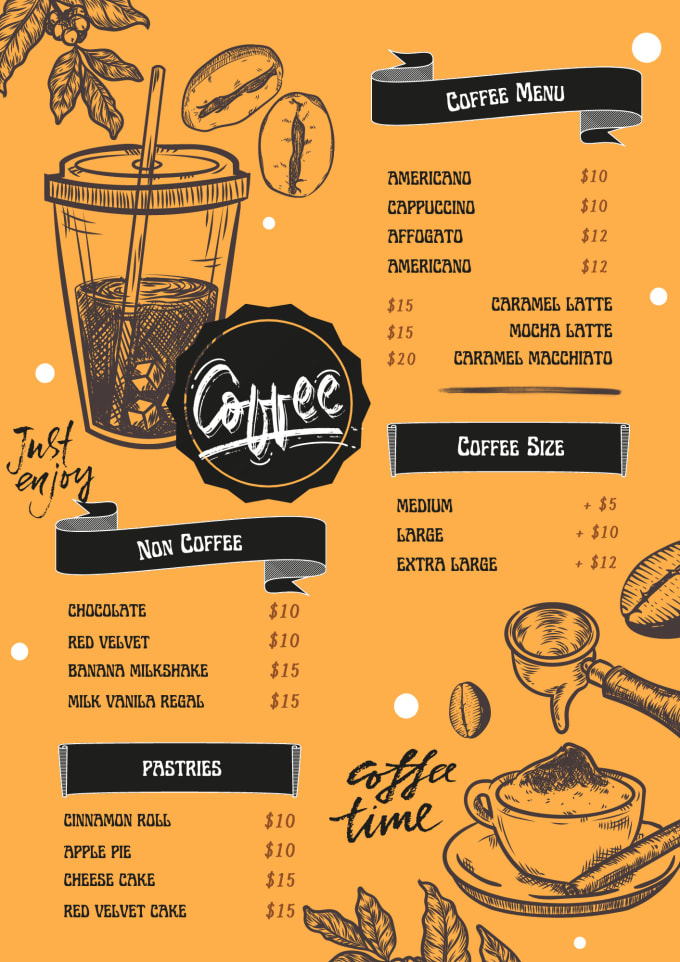 Create deliciously designed menus professional menu design services by ...