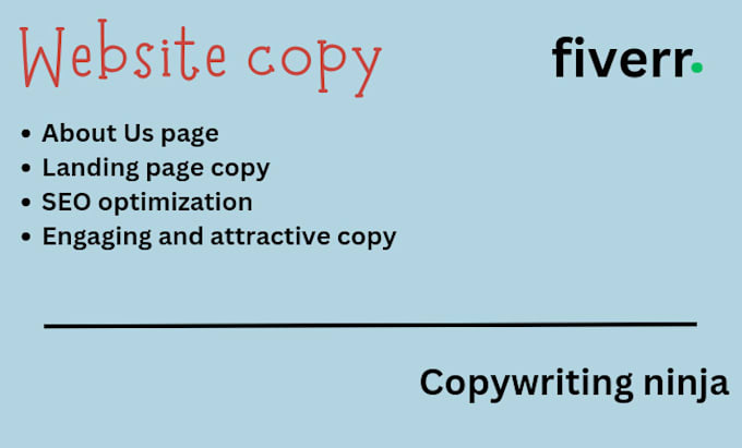 Deliver website copy that tells your unique story by Uchechukwuonyeb ...