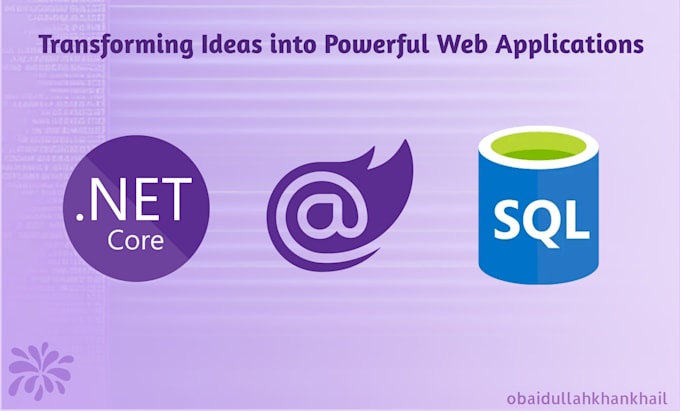 Develop an asp dot net mvc, dot net core or blazor web app Develop an asp dot net mvc, dot net core or blazor web app