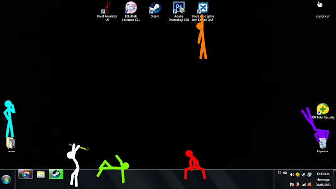 Make a custom stick figure pose for logo by Stick_boy | Fiverr