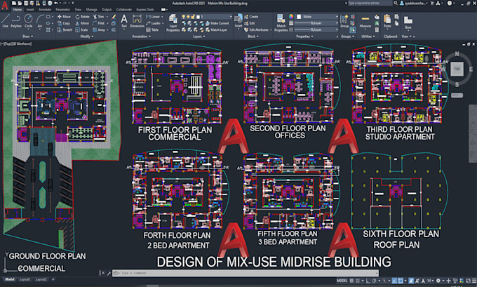 Design or redraw 2d floor plans with interior design mep drawings in ...