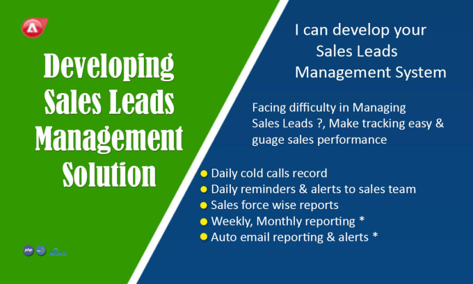 Develop a sales leads management system by Amsolbiz | Fiverr