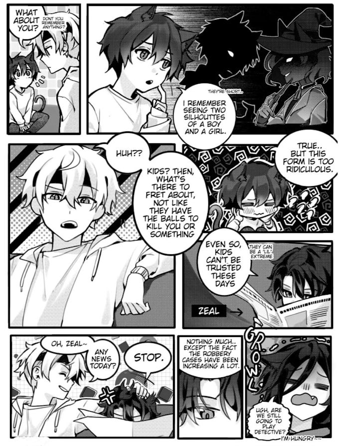 Draw a professional manga page based on your script or color your manga page by Linathi_pen | Fiverr