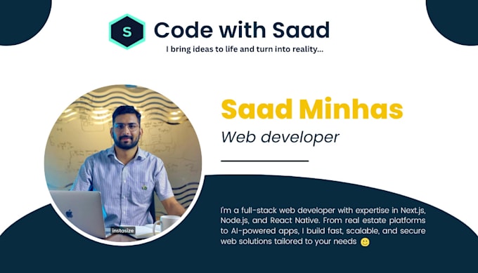 Build scalable react nextjs website with tailwind nodejs by M_saad ...