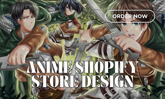 Design kawaii anime shopify store anime clothing store anime ...