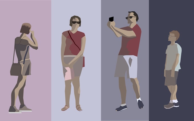 Illustrate dynamic human figures with genuine gestures by Lanapajdasart ...