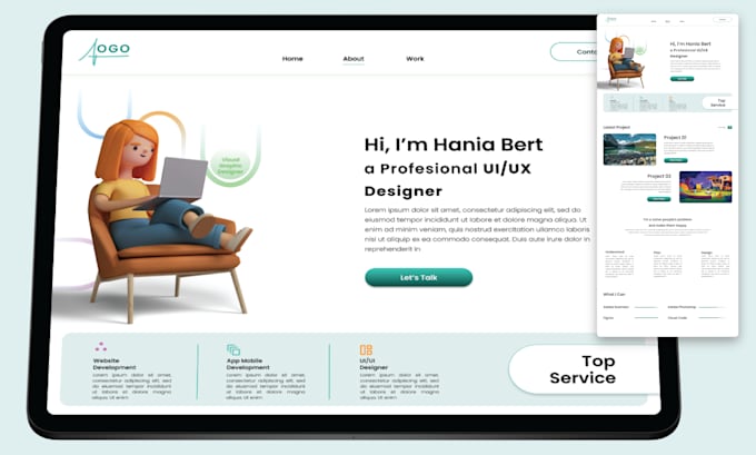 Create a modern and unique web design in figma by Darlinarichi | Fiverr
