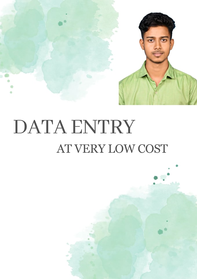 Cheapest data entry and poster design by Manvith_typer | Fiverr