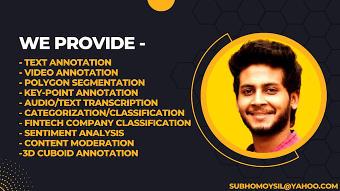 Do image annotation,data labeling,bounding box,text tagging for ml,ai,nlp models by Subhomoy_sil ...