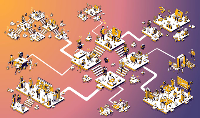 Create high quality isometric illustration by Javeria_jamil | Fiverr