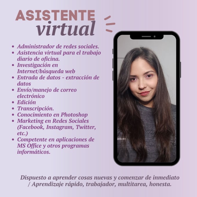 You personal virtual assistant by Pamelarovir | Fiverr