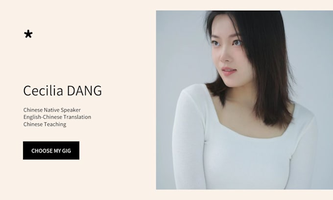 Teach chinese and translate chinese cv by Cecilia_dang | Fiverr