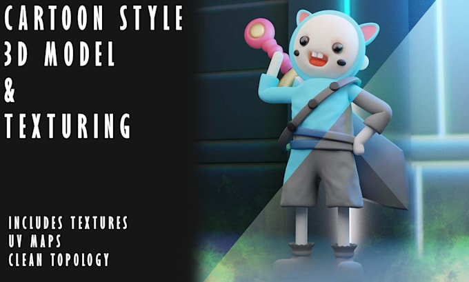 Make awesome cartoon 3d models with textures by Lycanarts96 | Fiverr