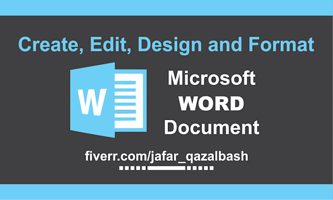 Format, design, create, type, edit microsoft word document by Jafar ...