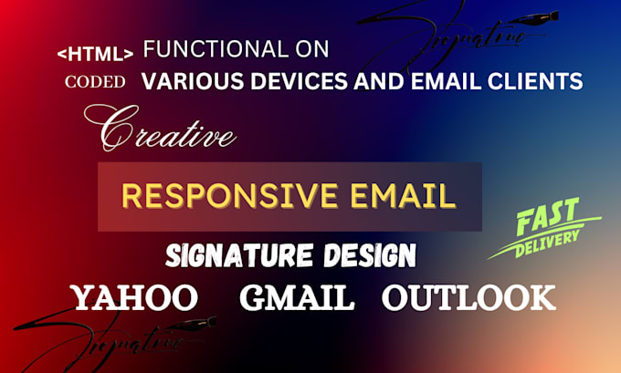 Do a minimal modern clickable and responsive html email signature by ... Do a minimal modern clickable and responsive html email signature by ...