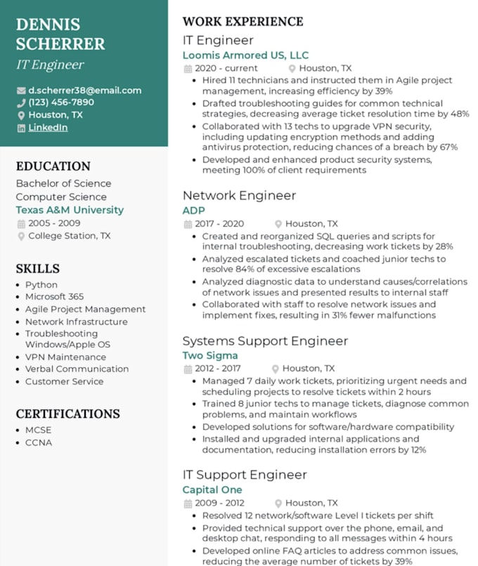 Deliver a resume crafted for career success in 12 hours by Papertrailpro | Fiverr