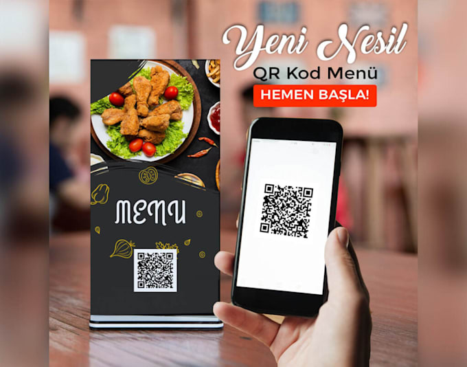 Make a qr menu for cafes and restaurants by Erolaydogan | Fiverr