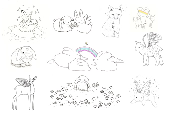 Draw your custom fairycore tattoo design by Samanthabick | Fiverr