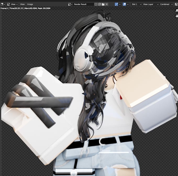 Create A Roblox Gfx Profile Picture With Custom Backround By Sirenluna Fiverr