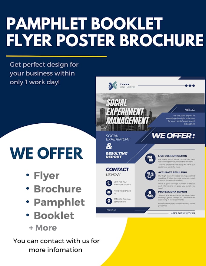Design brochure, booklet, pamphlet or flyer by Tactic_0802 | Fiverr