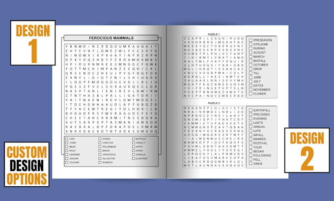 Create word search puzzle books with unique layout design by Tamoorpro ...