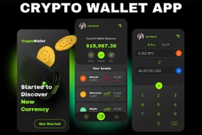 Build crypto wallet app, wallet app and crypto wallet app by Gregjame | Fiverr
