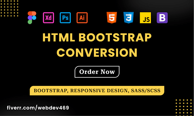 Convert Figma Psd Xd To Html Css Responsive Website By Webdev469 Fiverr 8271