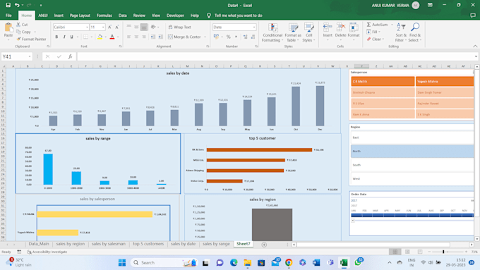 Do data cleaning, sorting, merging, and excel dashboards by Anuj_verma2003 | Fiverr