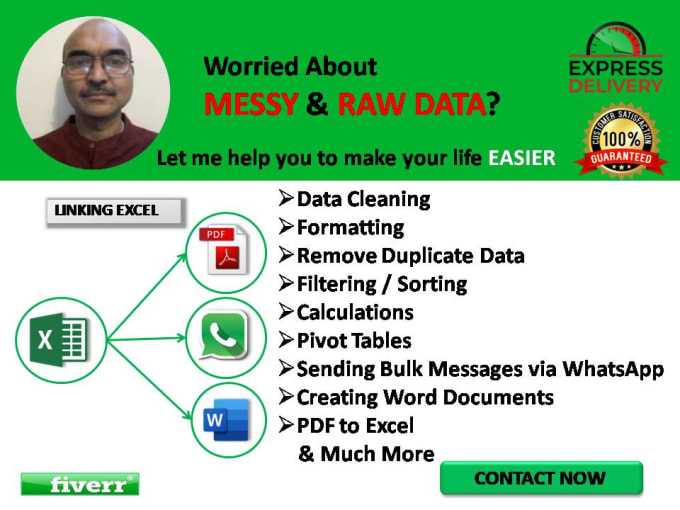 Do data cleaning, editing, sorting, format, pivot tables by Merwyn1969 ... Do data cleaning, editing, sorting, format, pivot tables by Merwyn1969 ...
