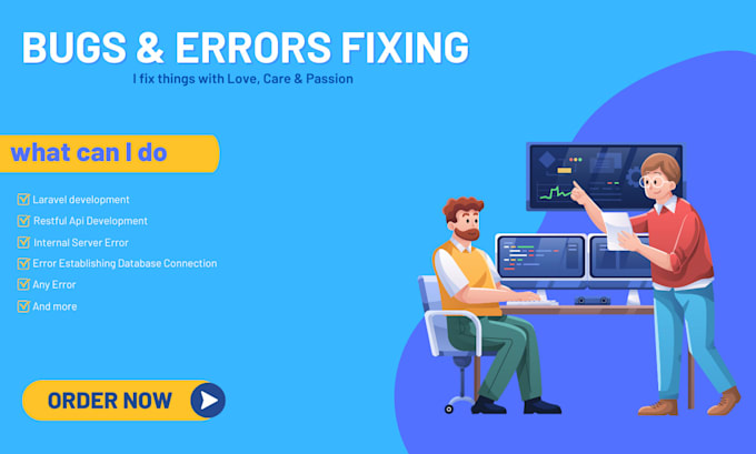 Bug And Error Fixing Laravel Node Php Express And Vue Websites And Api By Naimul007a Fiverr