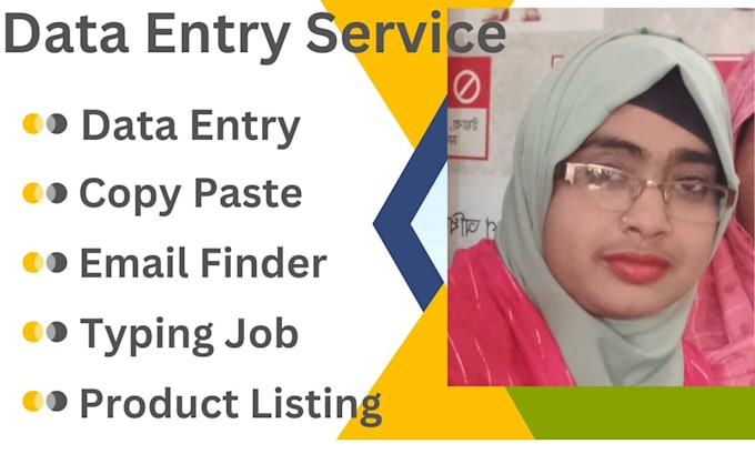 Do data entry, copy paste, web research, canva,linkedin data by ...