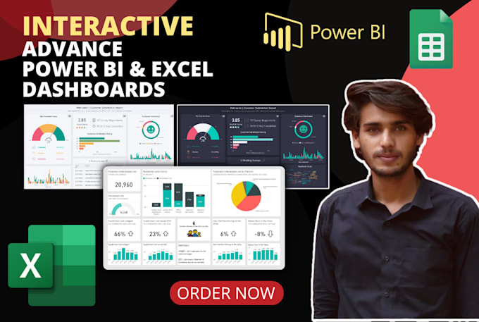 Design advanced dashboards in excel, power bi or google sheets by Luqman1917 | Fiverr