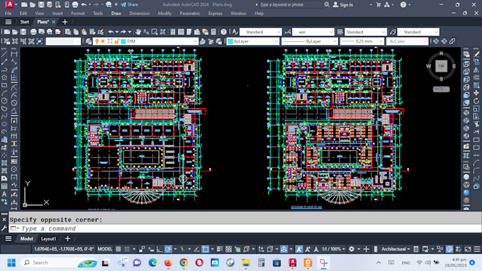 Do architecture construction drawing in autocad software by ...